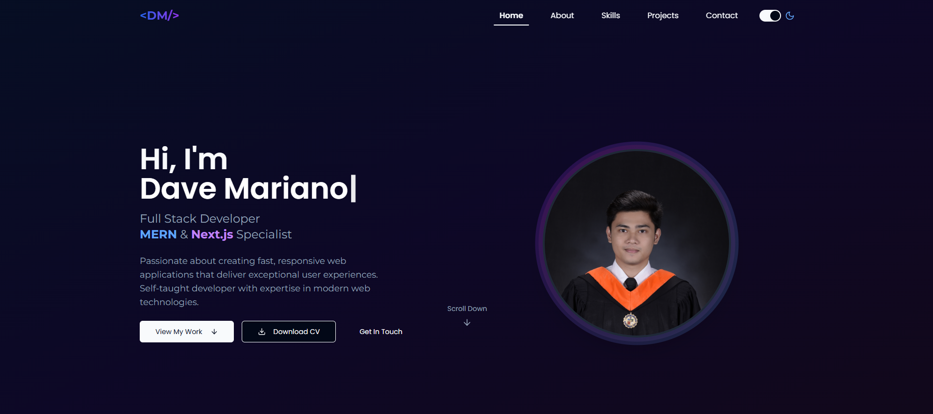 Dave Mariano | Full Stack Developer Portfolio
